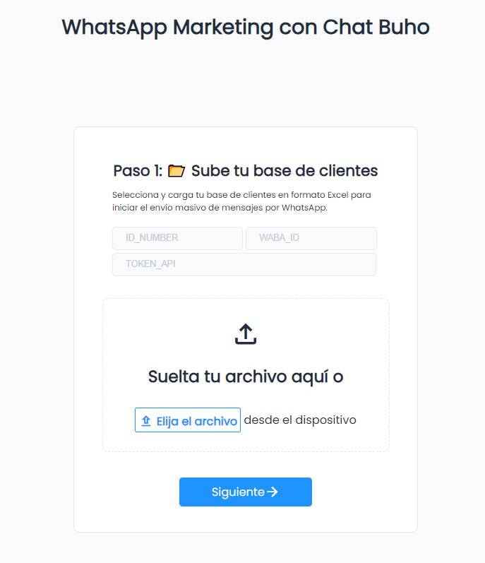 Mensajes masivos usando el API de WhatsApp | Documentación Chat Buho