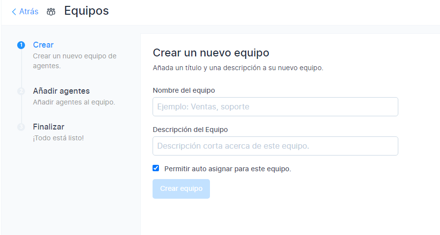 Equipos | Documentación Chat Buho