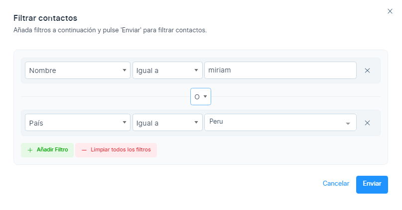 Módulo de contactos | Documentación Chat Buho