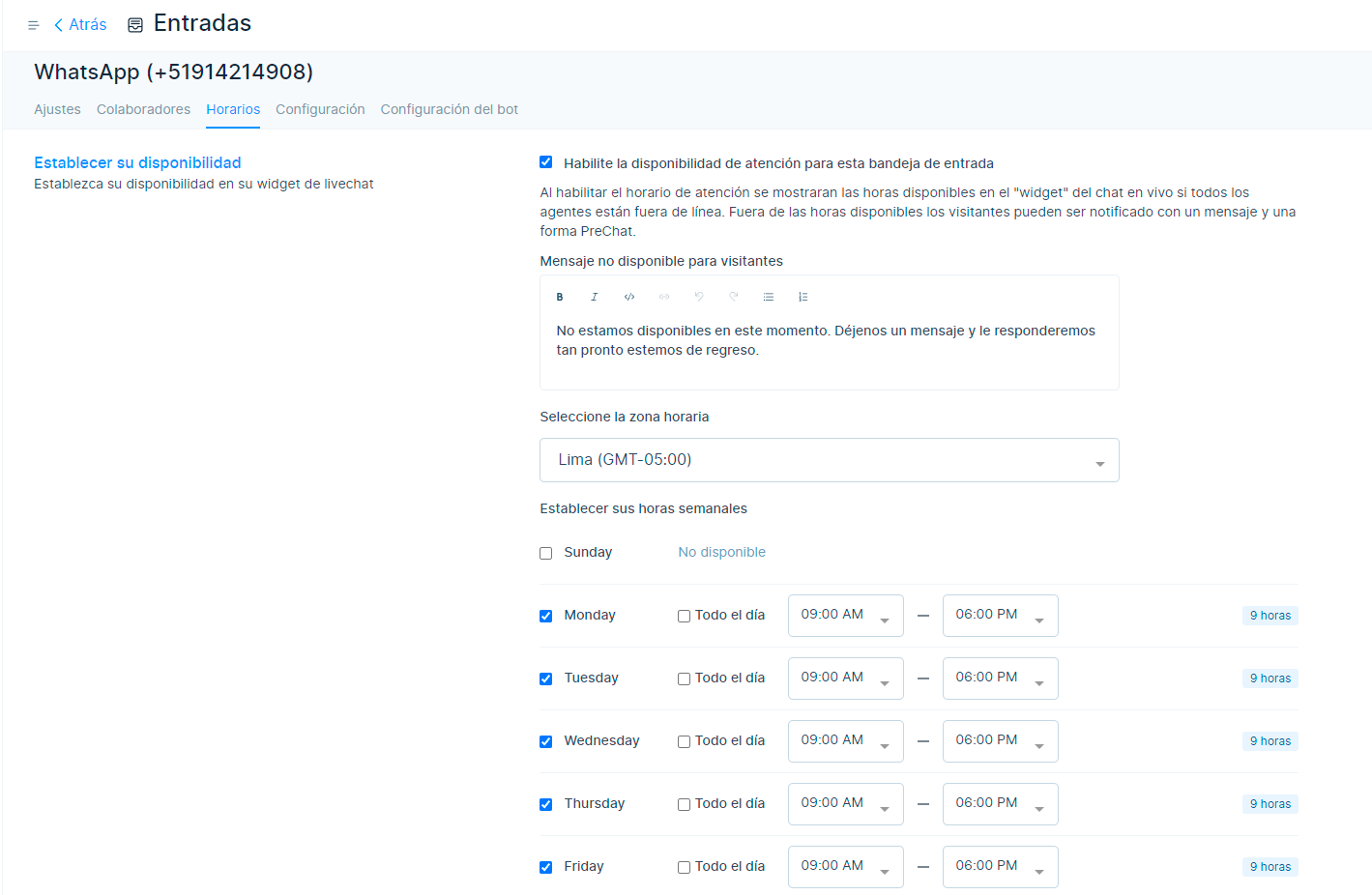 Conversación | Documentación Chat Buho